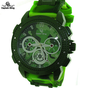 WHOLESALE CAPTAIN BLING HIP HOP WATCHES,
