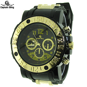 WHOLESALE CAPTAIN BLING HIP HOP WATCHES,