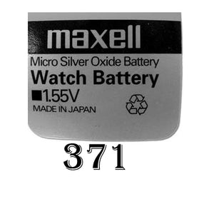 MAXELL 371 WATCH BATTERY 10PCS PER PACK