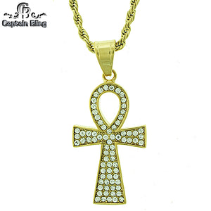 Wholesale Stainless Steel Gold Tone Ankh Set STSET1174