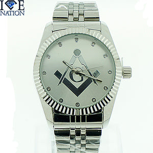 Gold Tone Masonic Men's Watch - Wholesale Masonic Watches