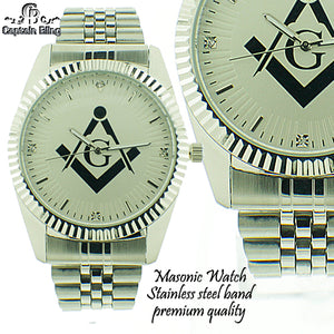 Gold Tone Masonic Men's Watch - Wholesale Masonic Watches
